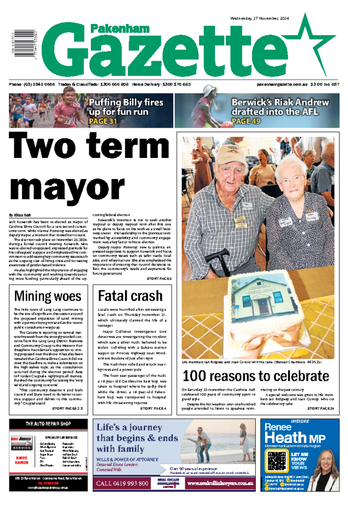 Pakenham Gazette - 27th November 2024 | Pakenham Gazette